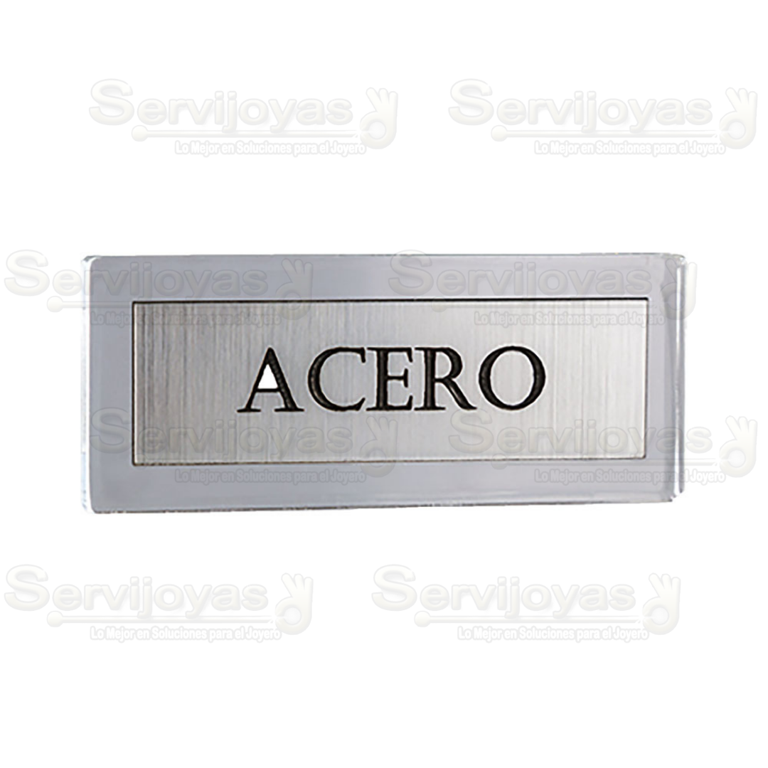 Letrero Acero 5573 - Cajas para joyería mayoreo y exhibidores de joyería