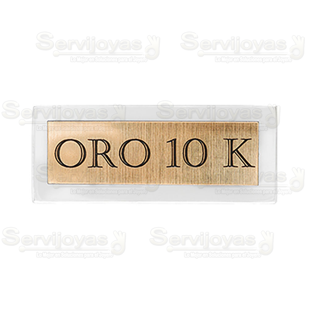 Letrero de Oro 10K 5564 - Cajas para joyería mayoreo y exhibidores de ...