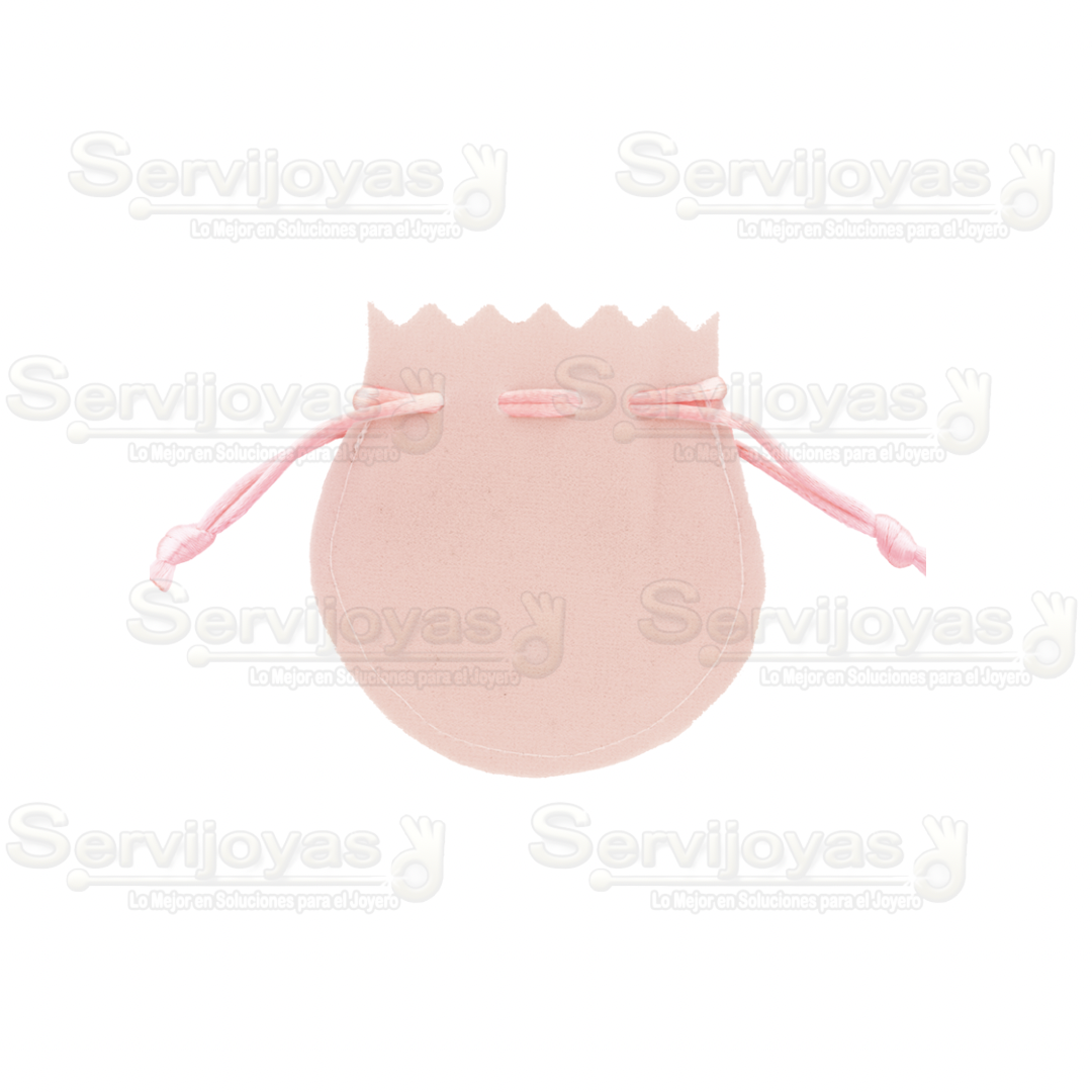 BOLSA DE VELOUR OVALADA CHICA PALO DE ROSA 2430.PR - Cajas para joyería ...